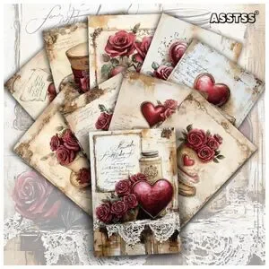 ASSTSS | Office | Nwt 2pc Vintage Valentine Junk Journal Paper ...